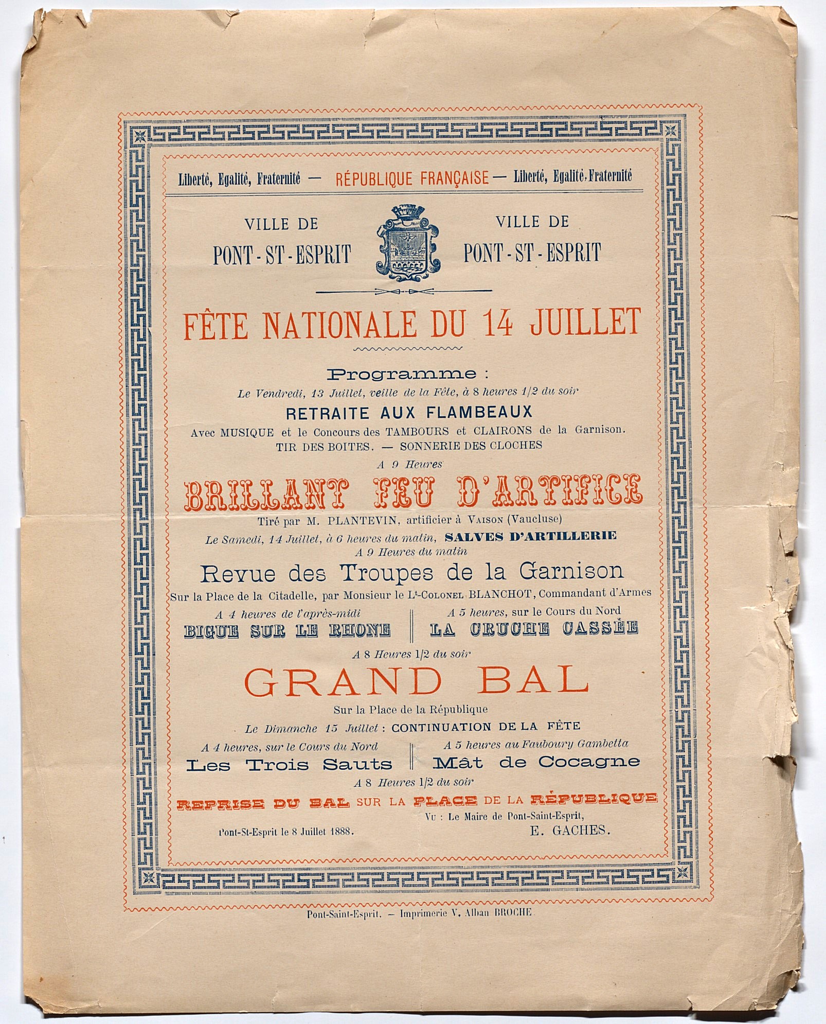 Pour mémoire : "Le 14 juillet"